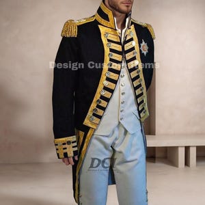 British Royal Navy Vice Admiral Military Jacket | Long Coat | British ...