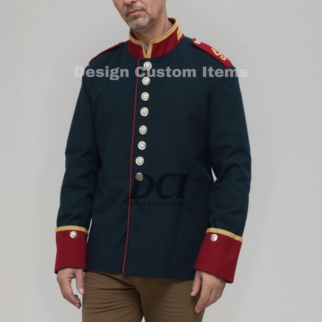 New Black German WW1 Imperial Jager Tunic | Army Coat | Men's Jackets ...