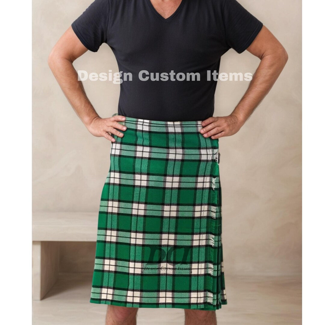 Longniddry Green Kilt | Longniddry Green Tartan | Scottish Tartans Kilts | Men's Kilts - Etsy