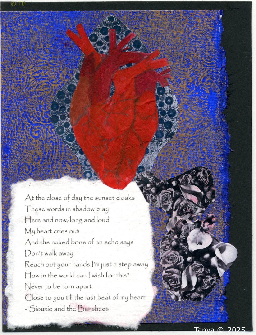 Handmade Goth Valentine Card - Siouxsie and the Banshees Love Quote - Etsy