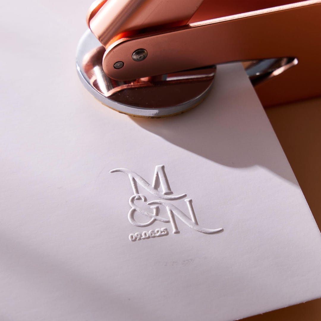Custom Wedding Stamp | Monogram Embosser | 20 Designs | Wedding ...