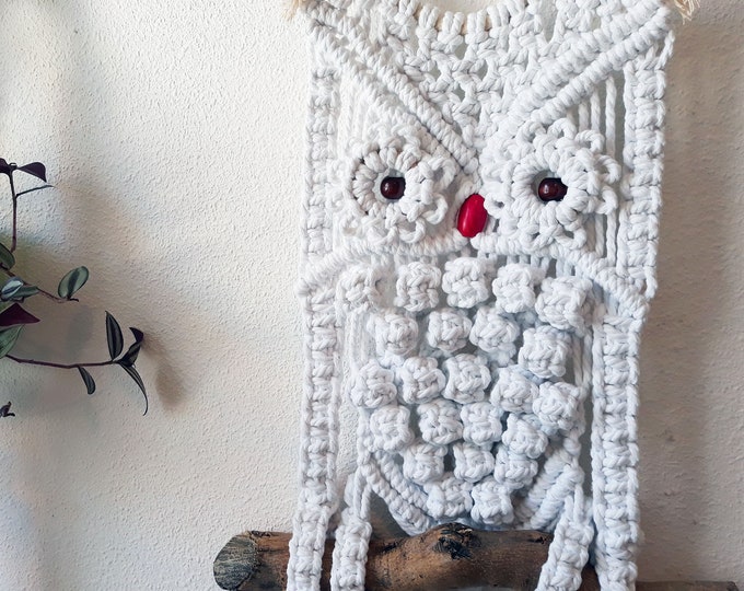 Macrame Wall Hanging Pattern, Macrame Owl Tutorial, Photo Pattern ...