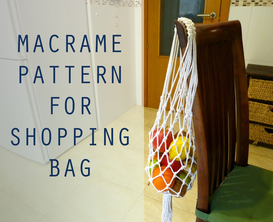DIY Macrame Market Bag Pattern: Eco-friendly Net Bag (PDF Download) - Etsy