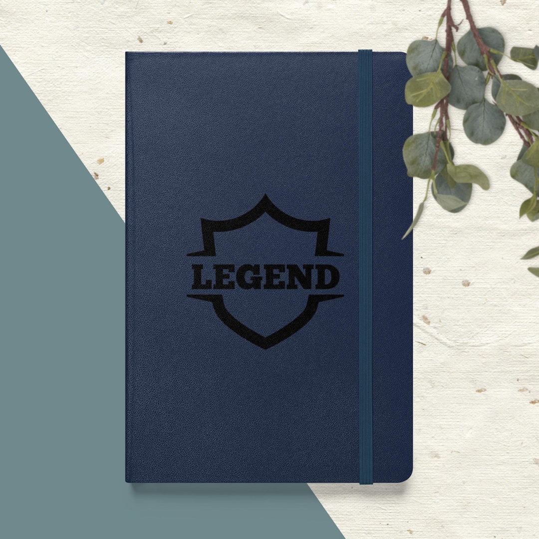 Legend and Shield Hardcover Notebook With a Dark Background - Etsy
