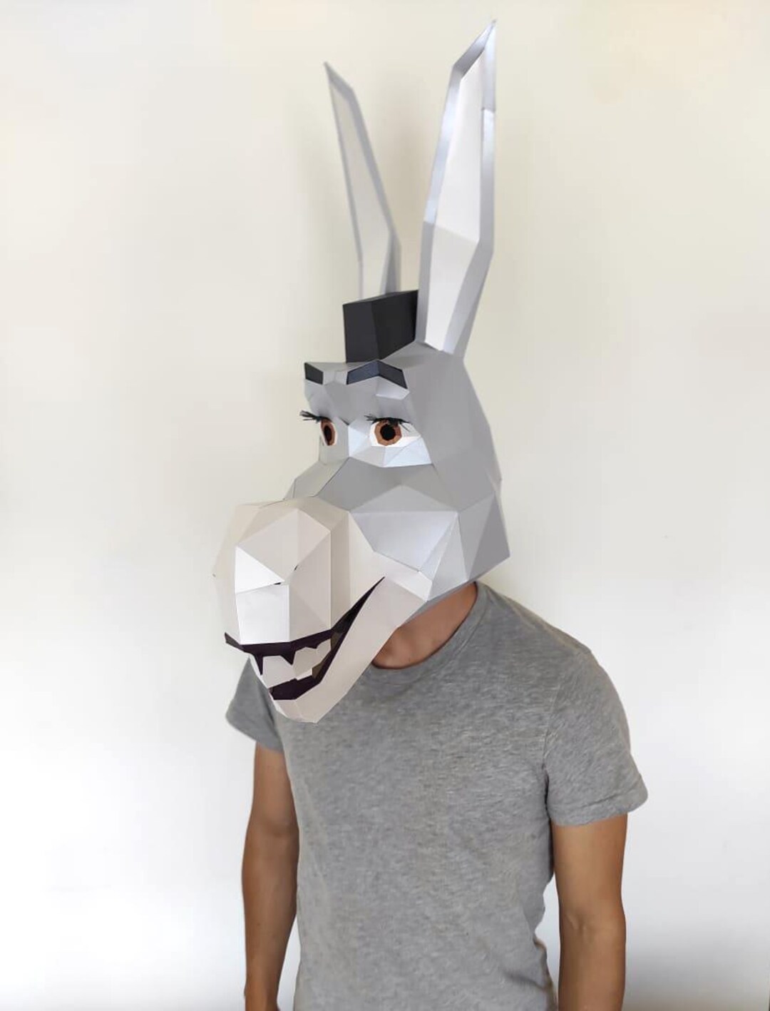 DONKEY SHREK PRINTABLE Mask - Etsy Australia