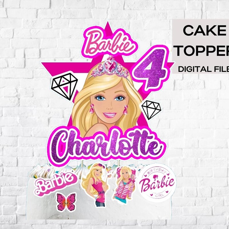 Barbie Cake Toppers - Etsy