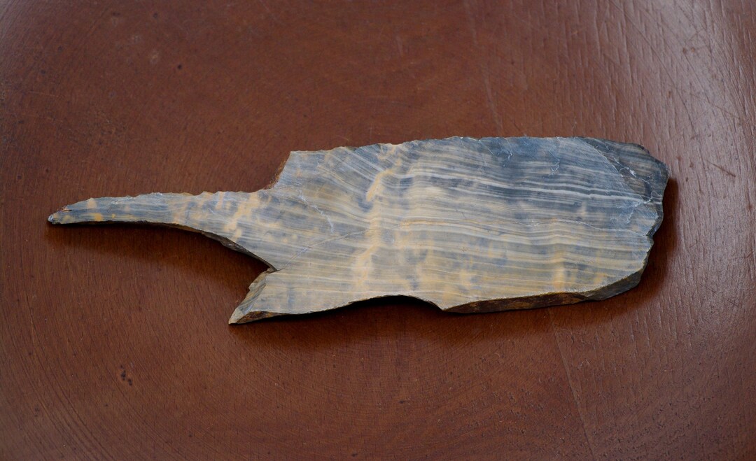 Genuine Ohio Rainbow Flint Slab | Medium - 3" X 1.25" X 0.25" - Etsy