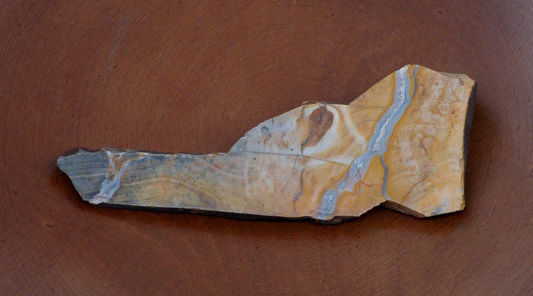 Genuine Ohio Rainbow Flint Slab | Medium - 3.8"x 1" X 0.25" - Etsy