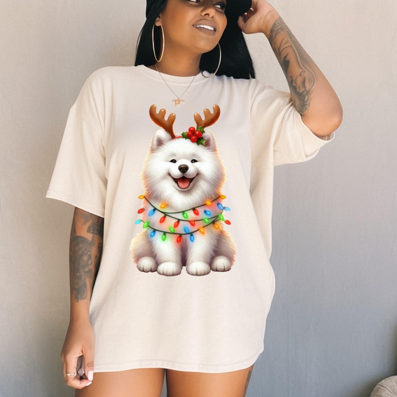 Dog Christmas Sweatshirt, Samoyed Sweatshirt, Dog Christmas Sweater ...