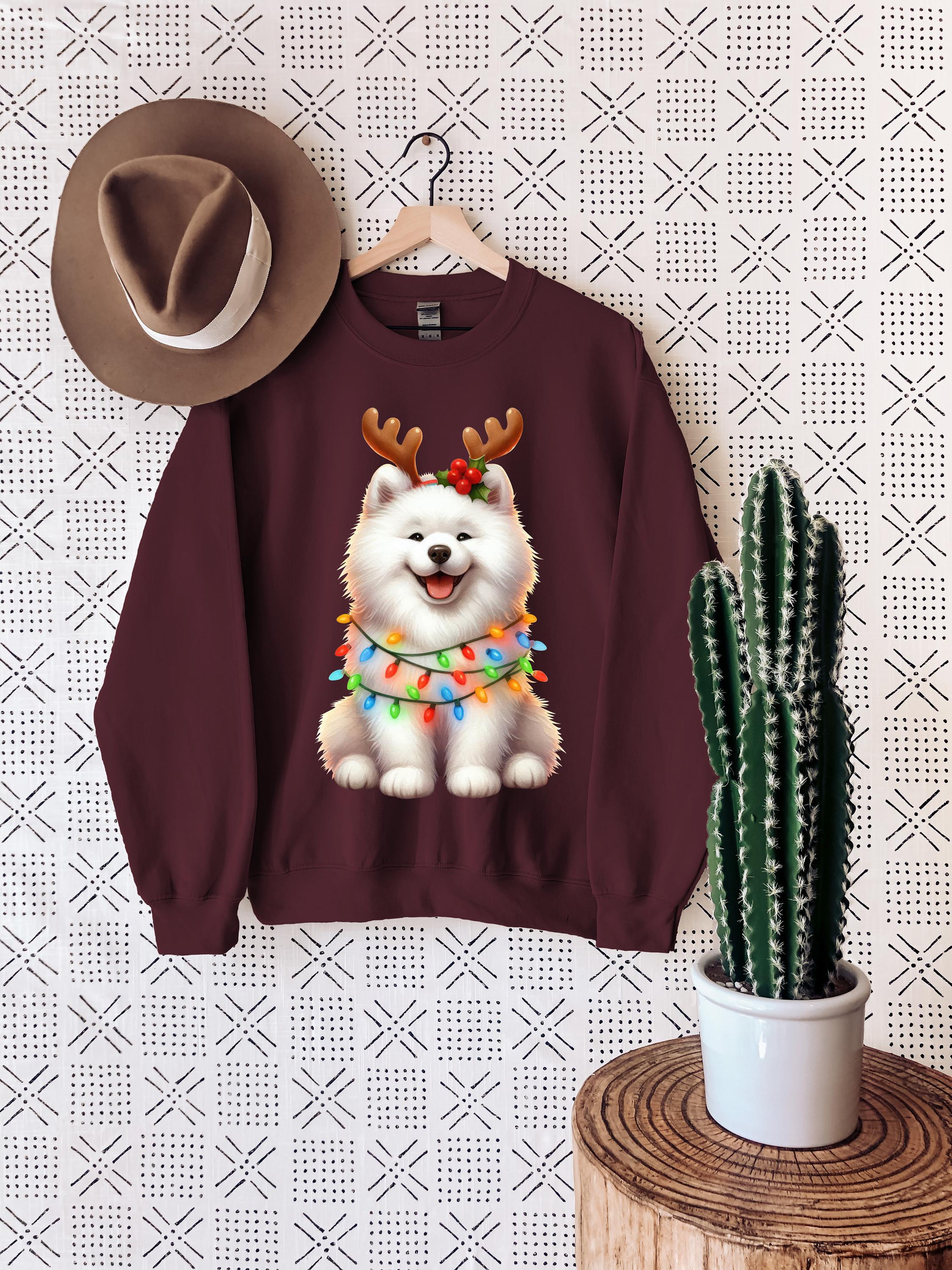 Dog Christmas Sweatshirt, Samoyed Sweatshirt, Dog Christmas Sweater ...