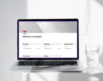 Notion Simple Weekly to Do List Notion Digital Planner Notion Template ...