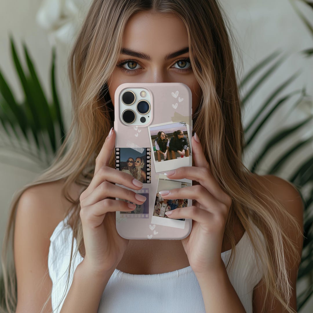 Custom Polaroid Photo Case – Best Friend Gift – iPhone Case With Photos – Personalized Collage ...