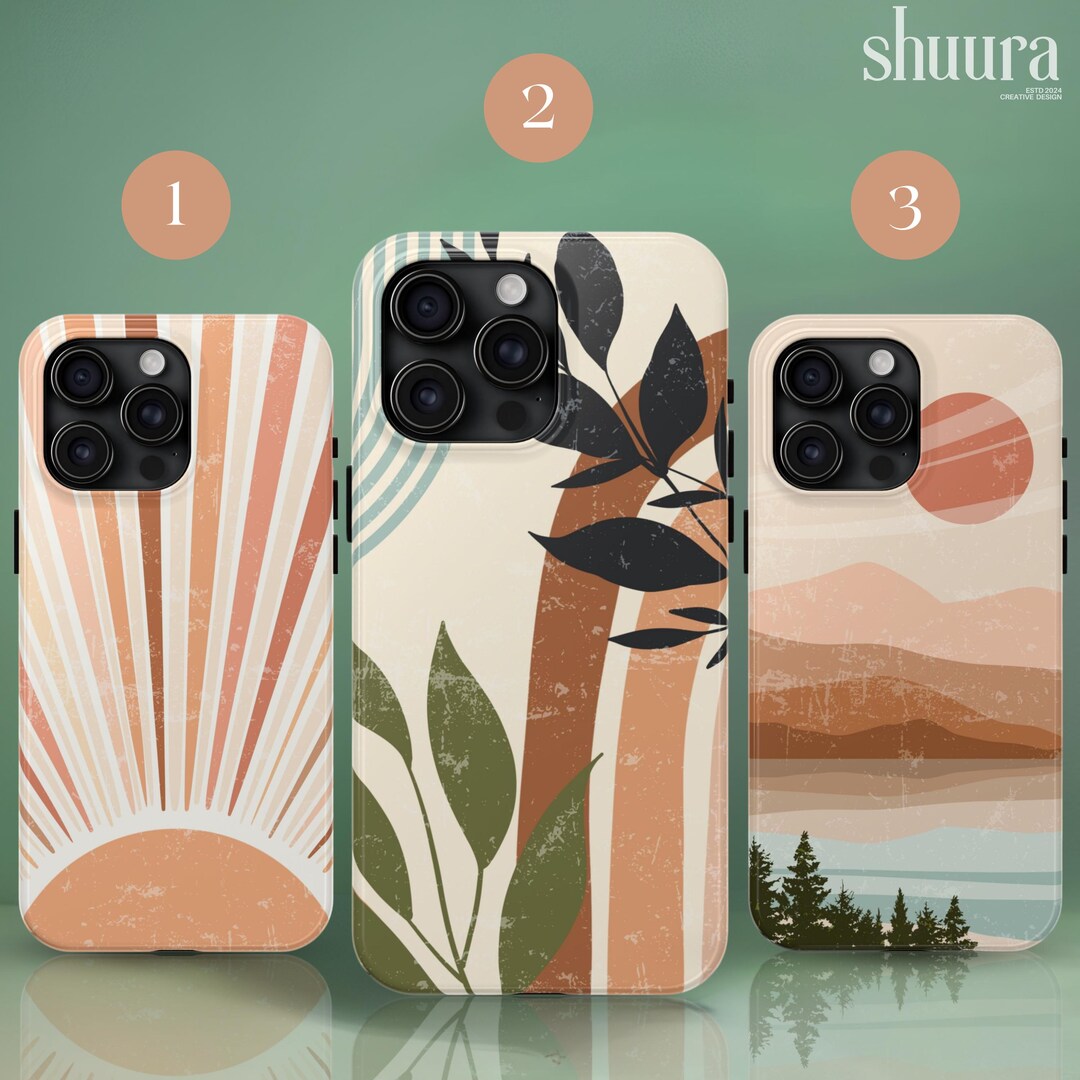 Boho Phone Case,retro Bohemian Phone Cover, Minimalist Geometric ...