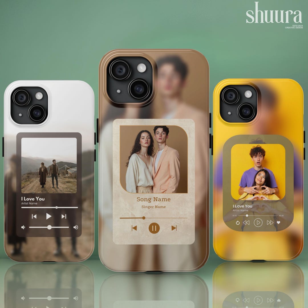 Personalized Music Phone Case Song Album Cover Fit for iPhone 16 Pro ...