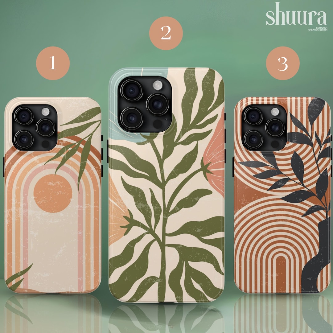 Boho Phone Case, Retro Aesthetic Phone Case, Bohemian Phone Case for ...