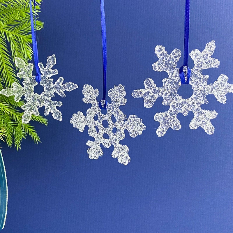 Glass Snowflake - Etsy