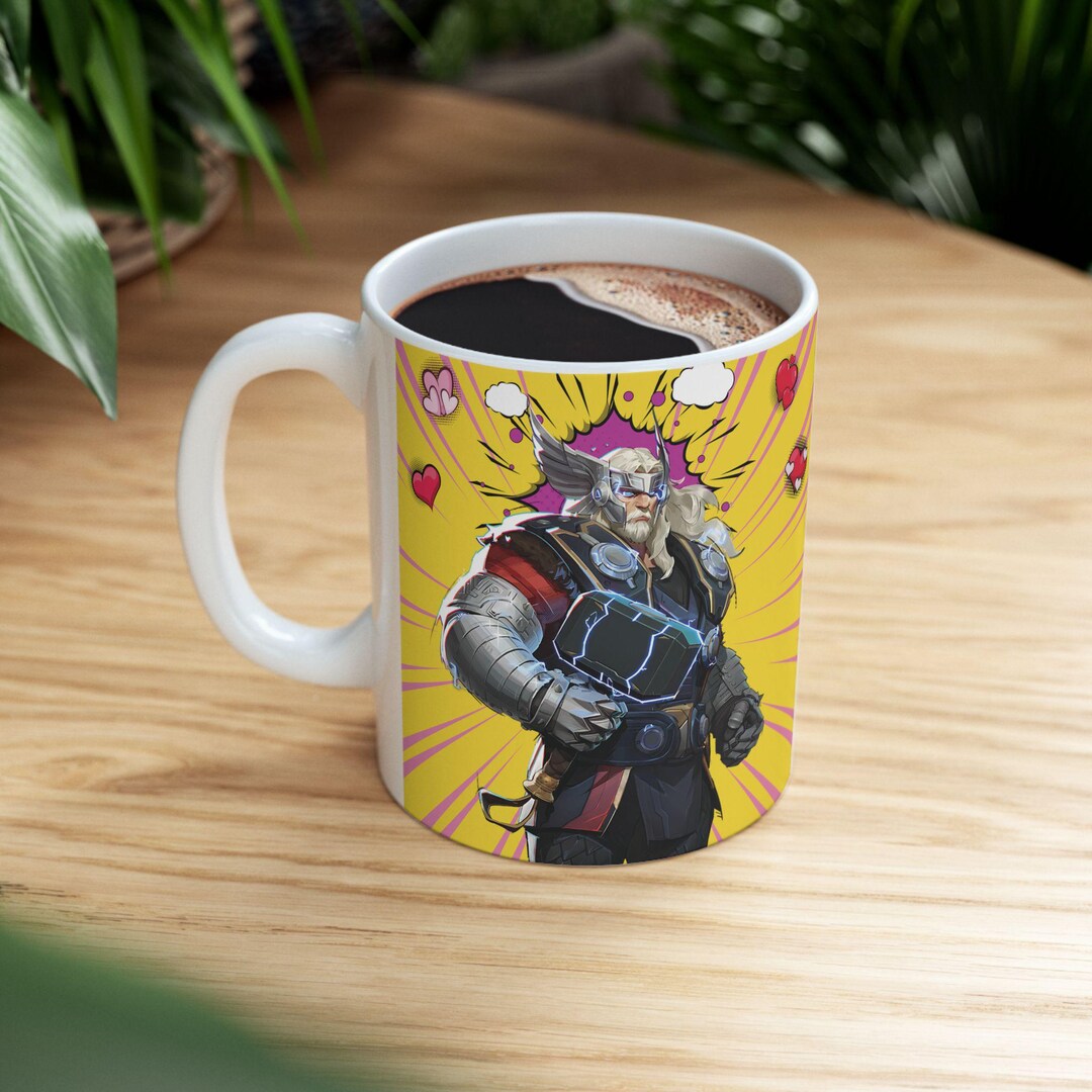 CUSTOMIZABLE Marvel Rivals Thor Personalized Gift Ceramic Mug ...