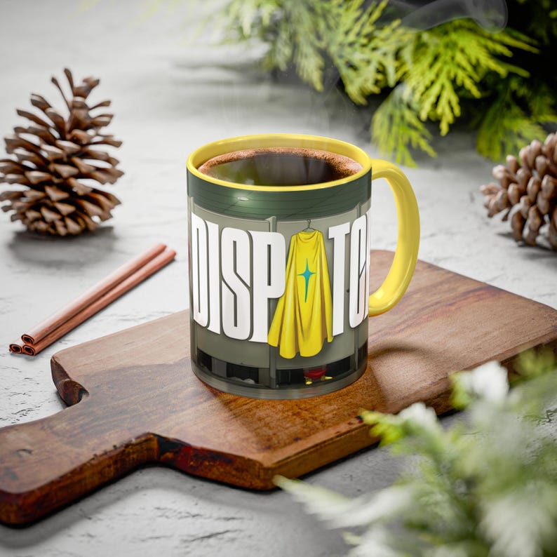 Dispatch Game Mug for Gamers Mechaman Robert Robertson Colourful Christmas Present for Gamers ...