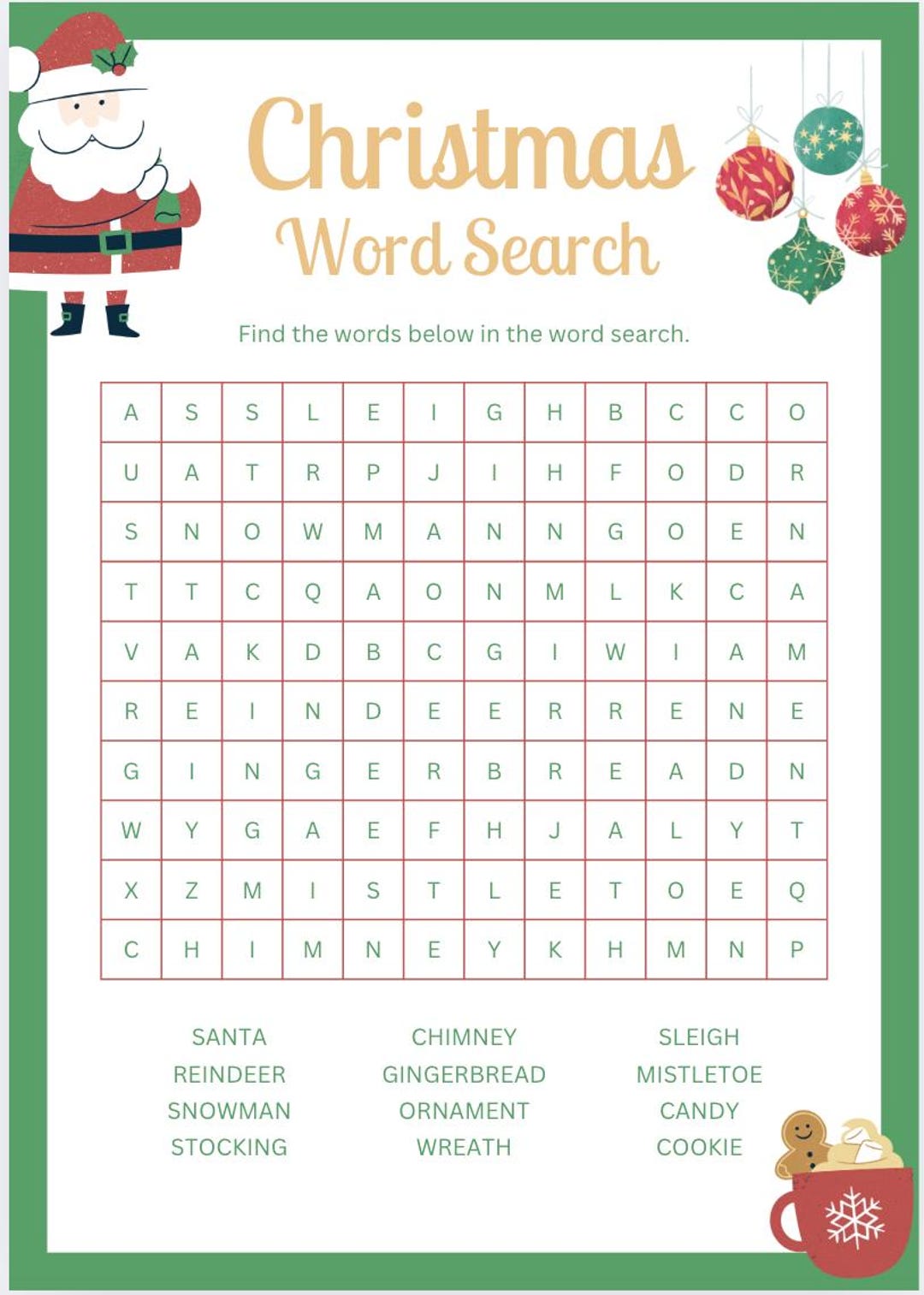 Printable Christmas Fun Pack for Kids (digital Download) - Etsy
