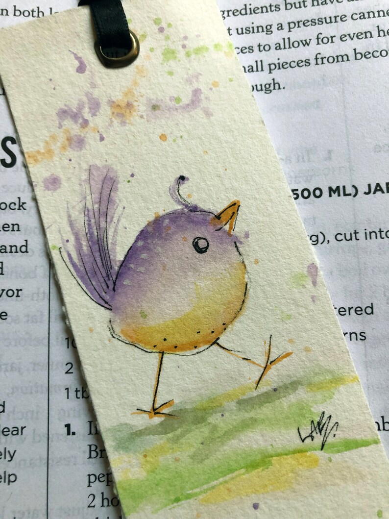 Three Whimsical Bird Bookmarks - Etsy