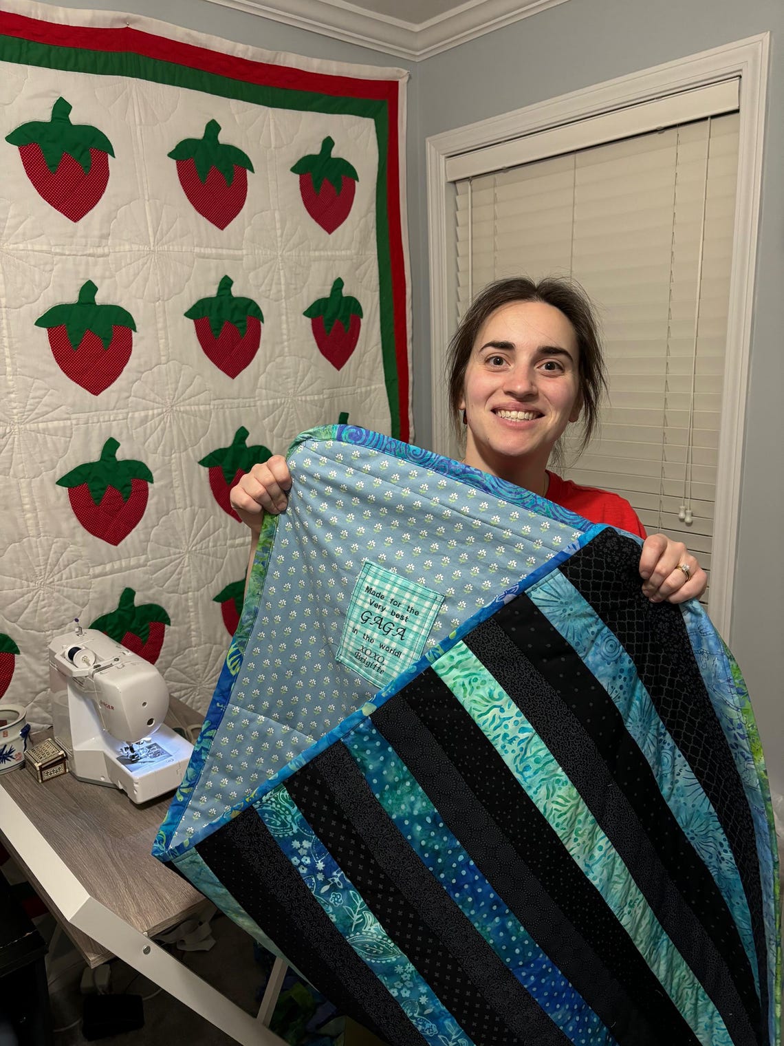 Stripey Baby Quilt Quilted Play Mat - Etsy