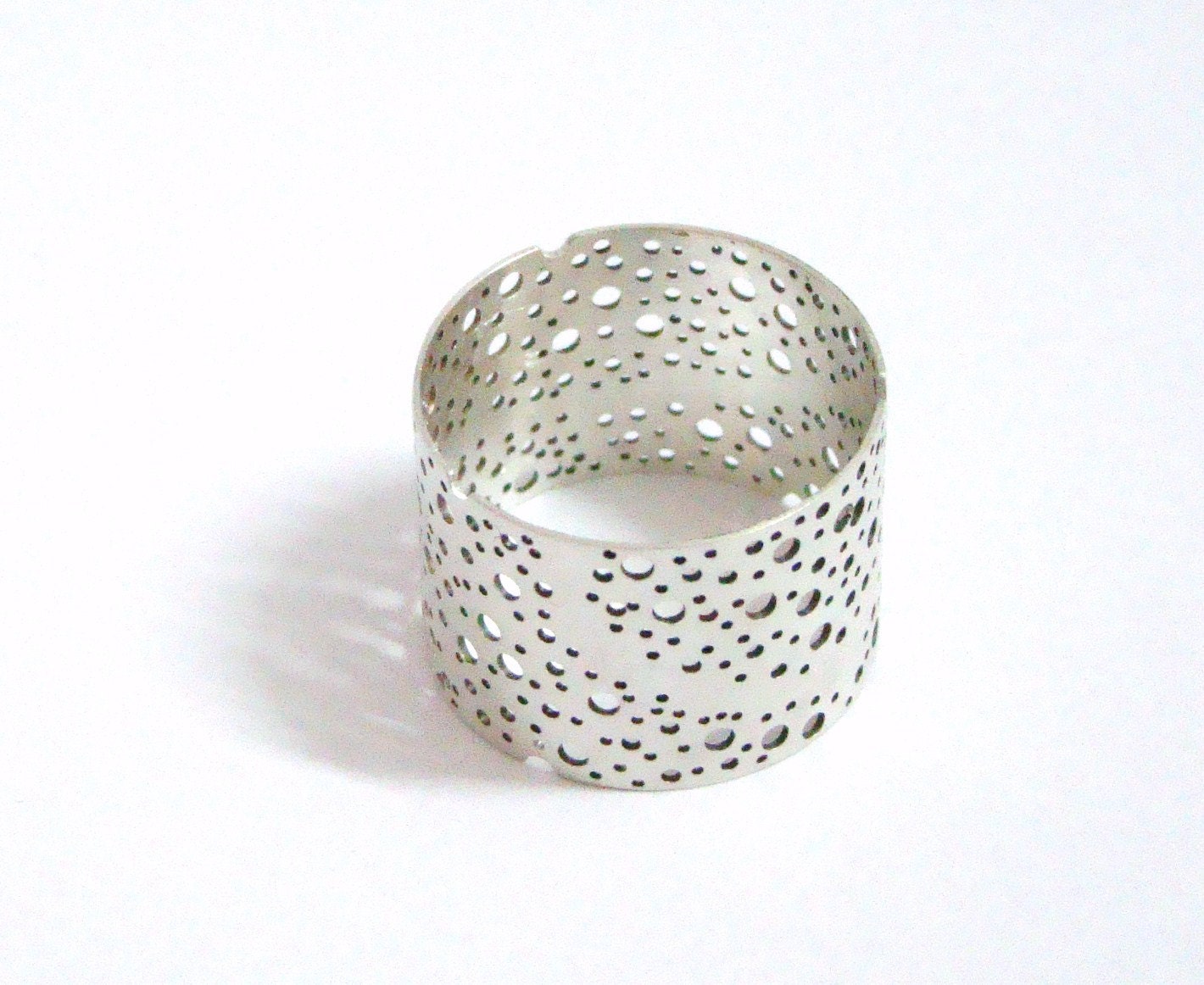 Time Tunnel - Holey Band - Simple Ring With Tiny Holes in a Pattern - Etsy