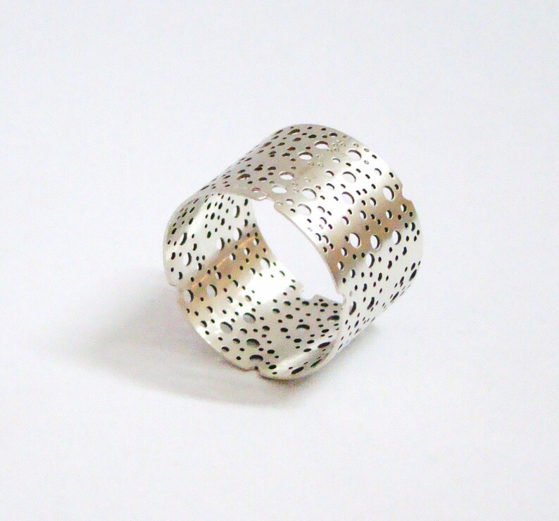 Time Tunnel - Holey Band - Simple Ring With Tiny Holes in a Pattern - Etsy
