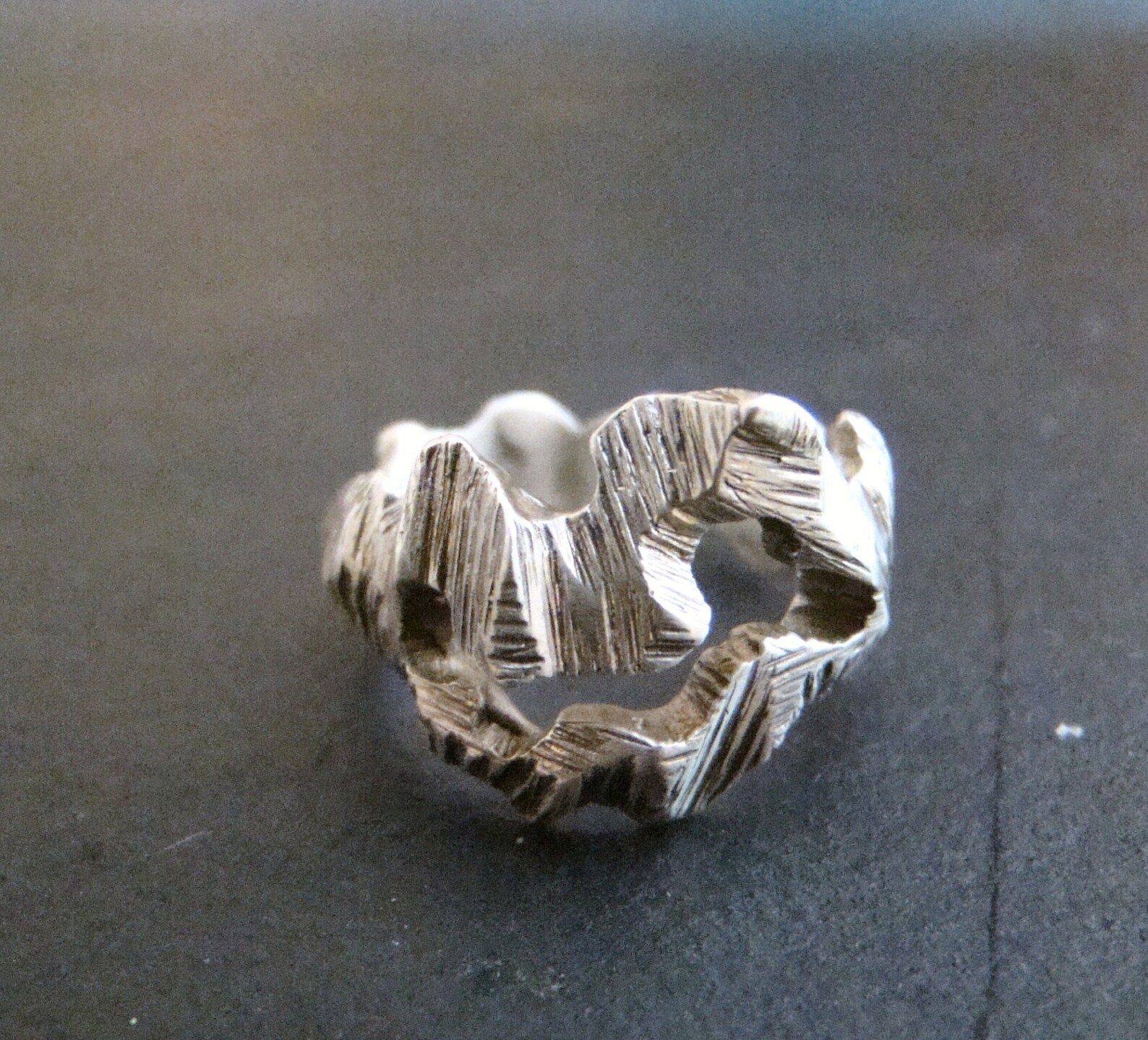 Jagged Rock Crystal Ring - Crystal - Uneven Edges - Smooth and Simple ...