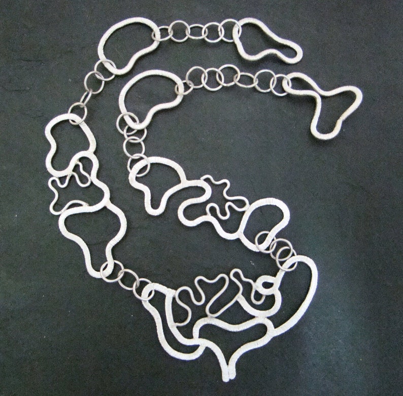 Dancing Clouds - Free-form Chain Necklace - Etsy