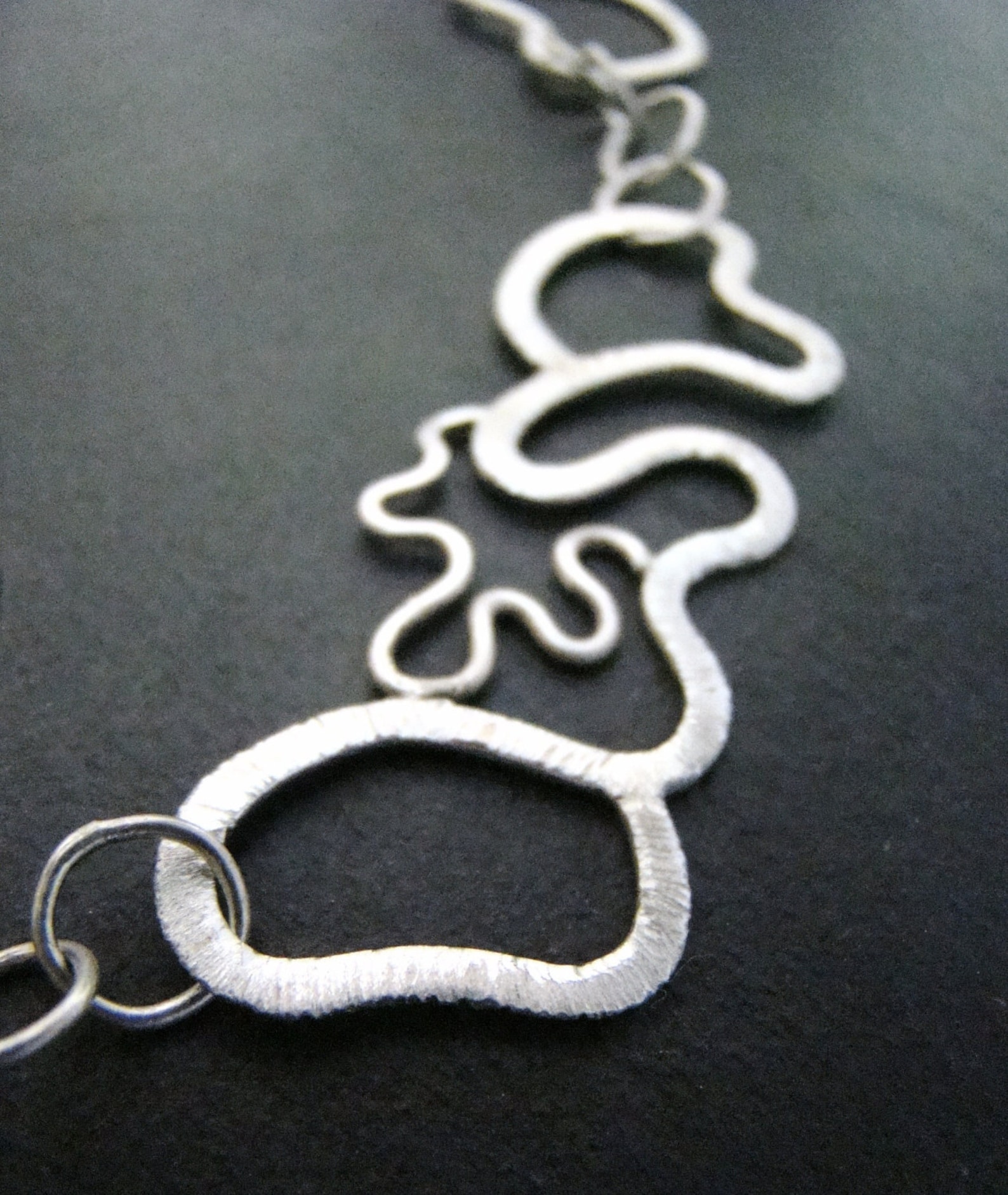 Dancing Clouds - Free-form Chain Necklace - Etsy