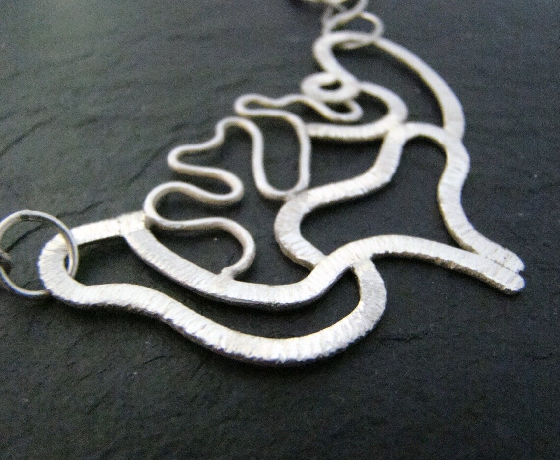 Dancing Clouds - Free-form Chain Necklace - Etsy