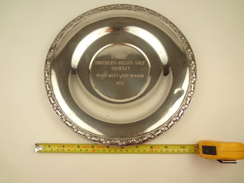 1959 Golf Trophy Plate From the Rogue Valley Country Club, Oregon - Etsy