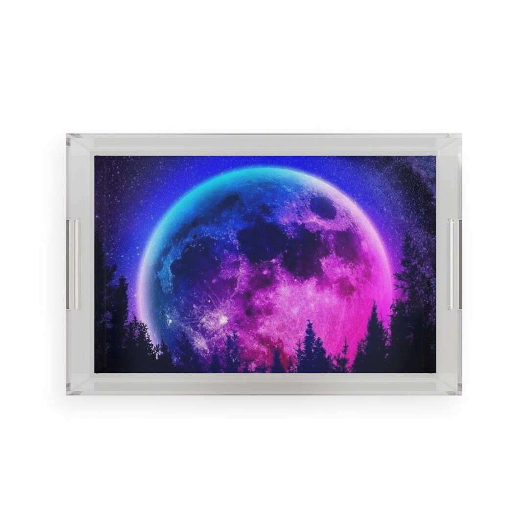 Cosmic Acrylic Serving Tray Celestial Home Decor, Personalized Gift ...