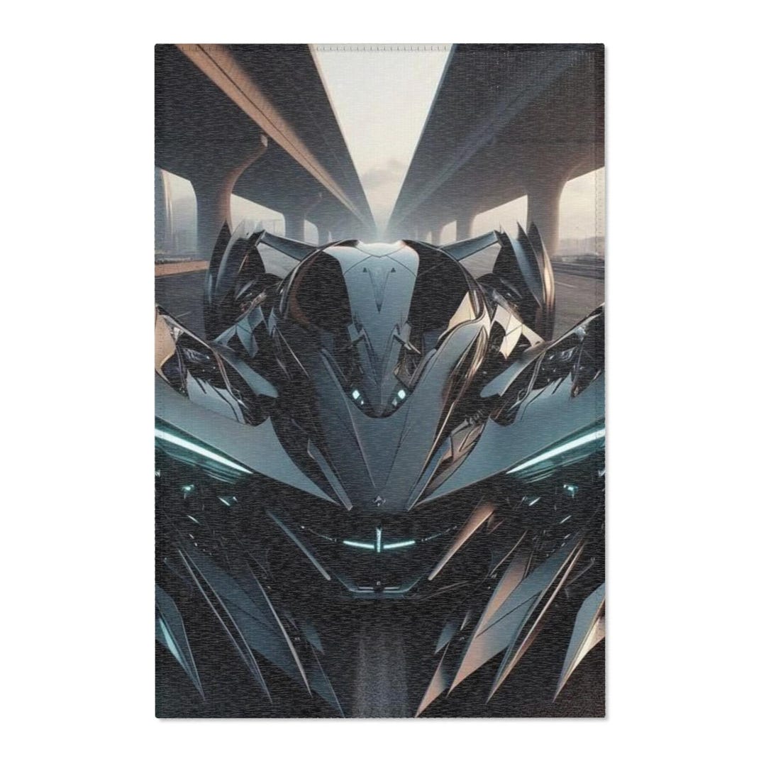 Futuristic Area Rug Sci-fi Home Decor, Perfect for Gamers, Modern ...