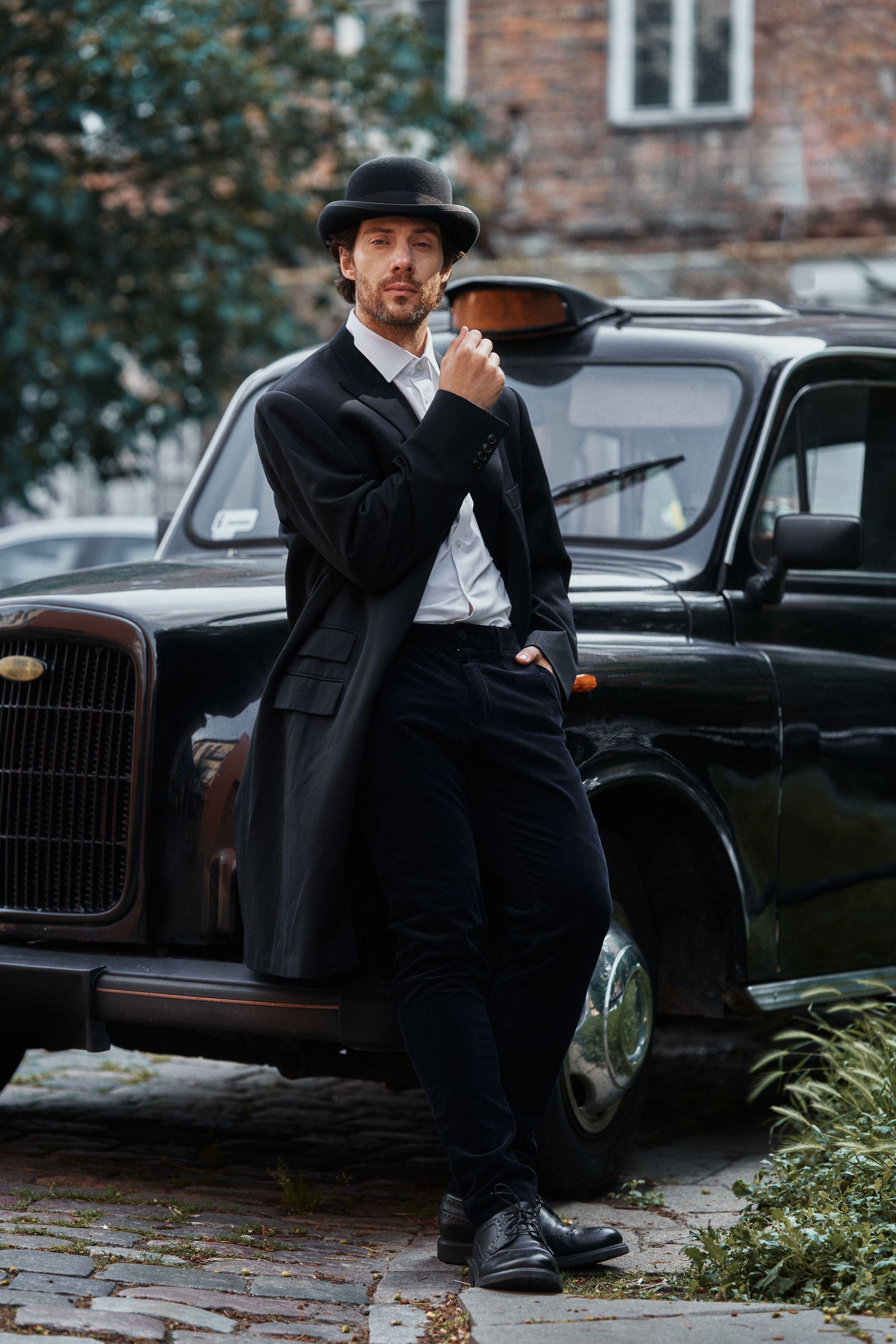 Men’s Wool Bowler Hat – Classic Banker Style – 100% Wool Felt – Formal ...