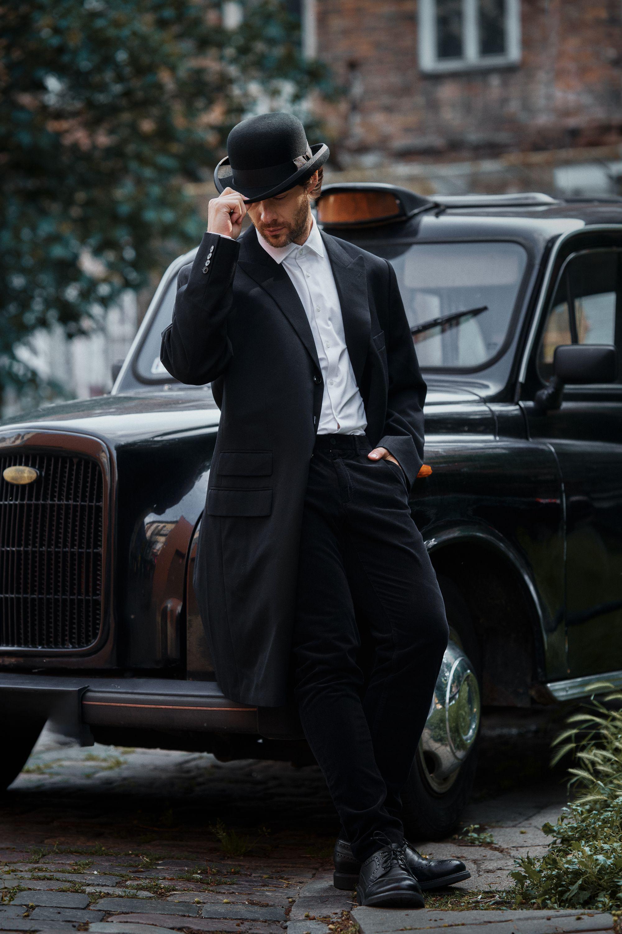 Men’s Wool Bowler Hat – Classic Banker Style – 100% Wool Felt – Formal ...