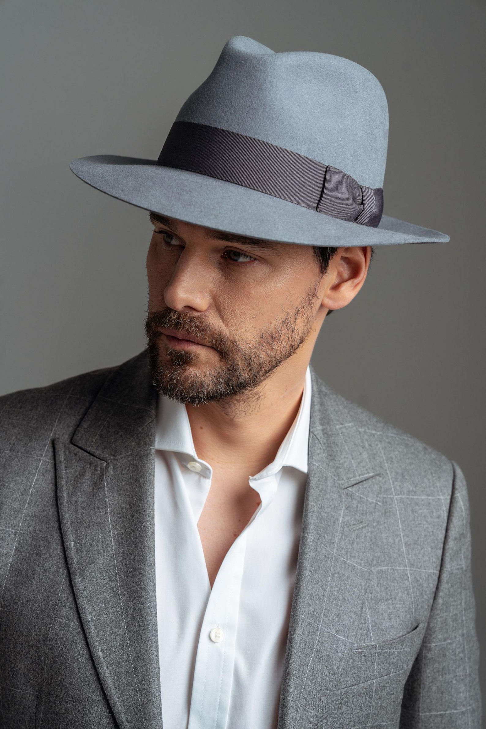 MAVERICK Men's Classic Fedora Hat, Elegant Hat, Wool Felt - Etsy