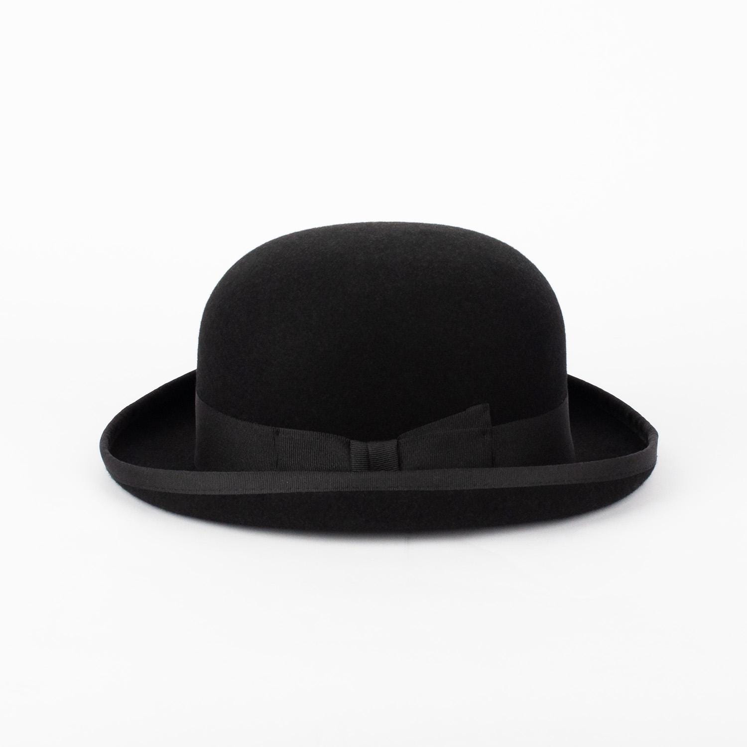 Men’s Wool Bowler Hat – Classic Banker Style – 100% Wool Felt – Formal ...
