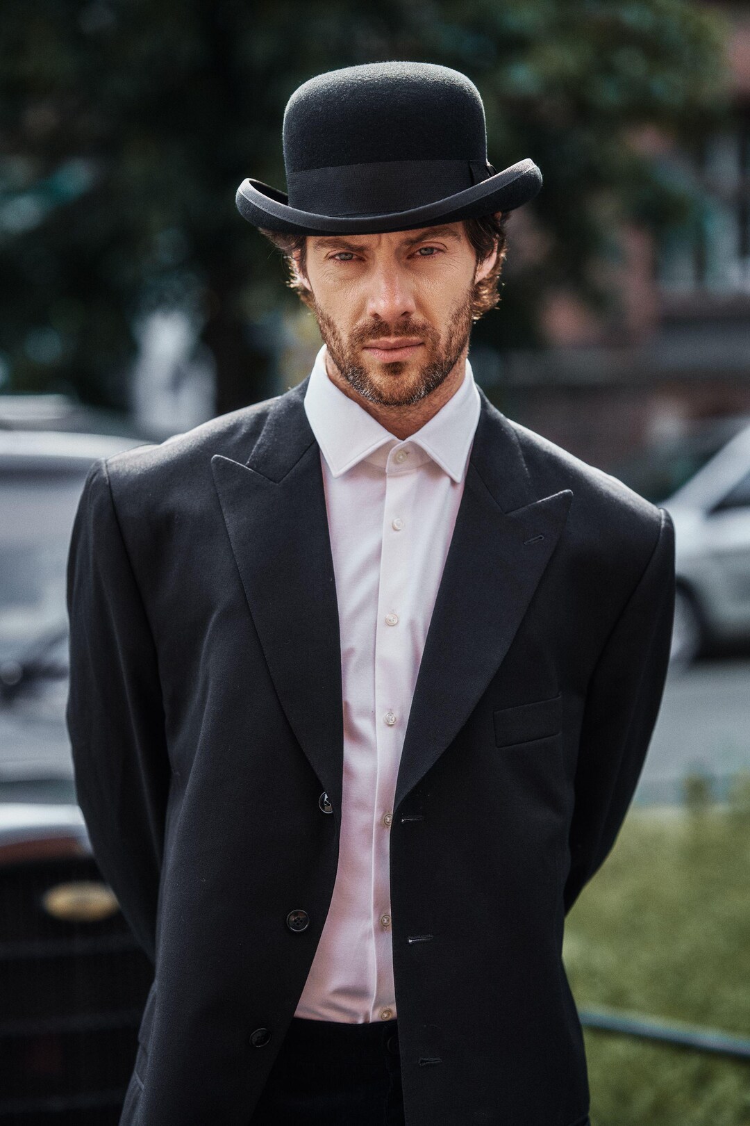 Men’s Wool Bowler Hat – Classic Banker Style – 100% Wool Felt – Formal ...