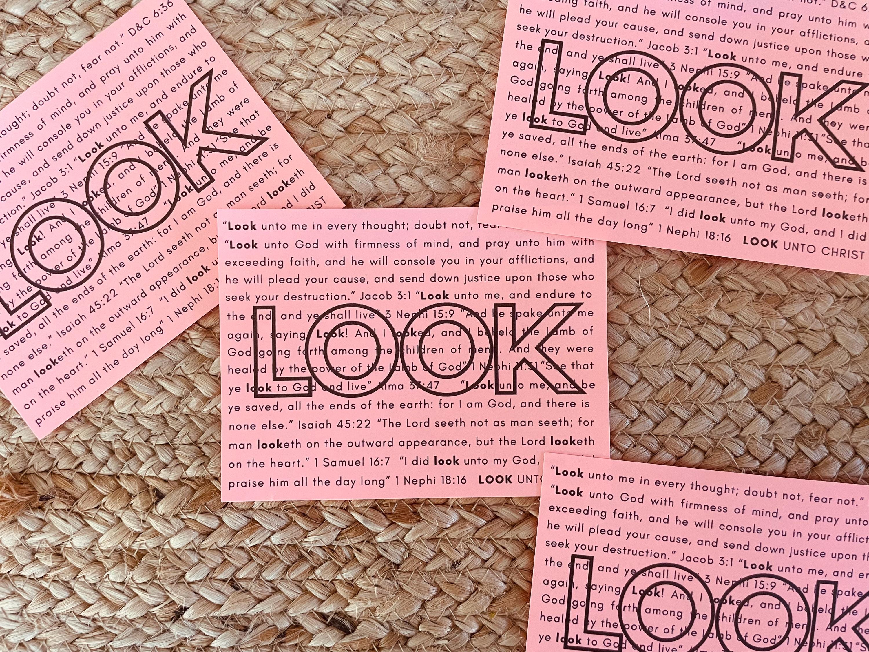 Look Unto Christ Poster and Handout | LDS Youth Theme 2025 | Young ...