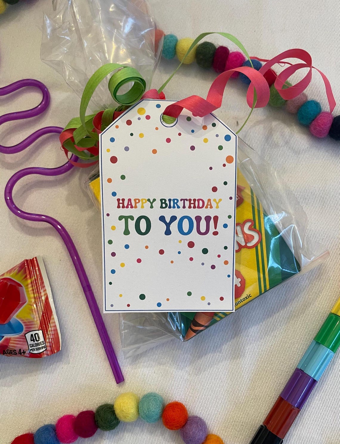 Colorful Birthday Gift Tag / LDS Primary Gift / LDS Primary Teacher ...