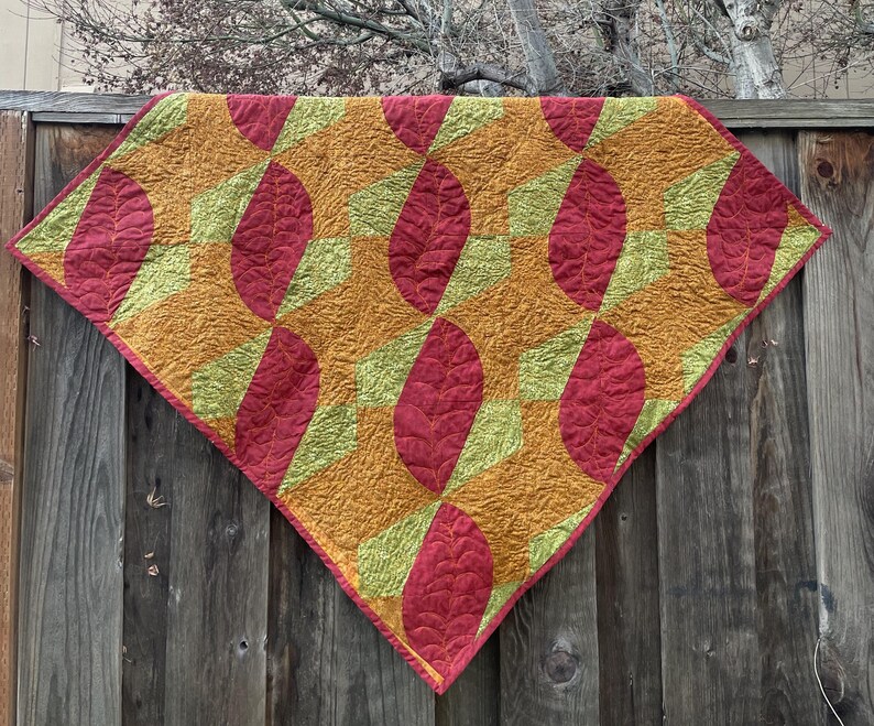 Modern Leaves Quilt Pattern: Simple Forest Design (digital PDF Download ...
