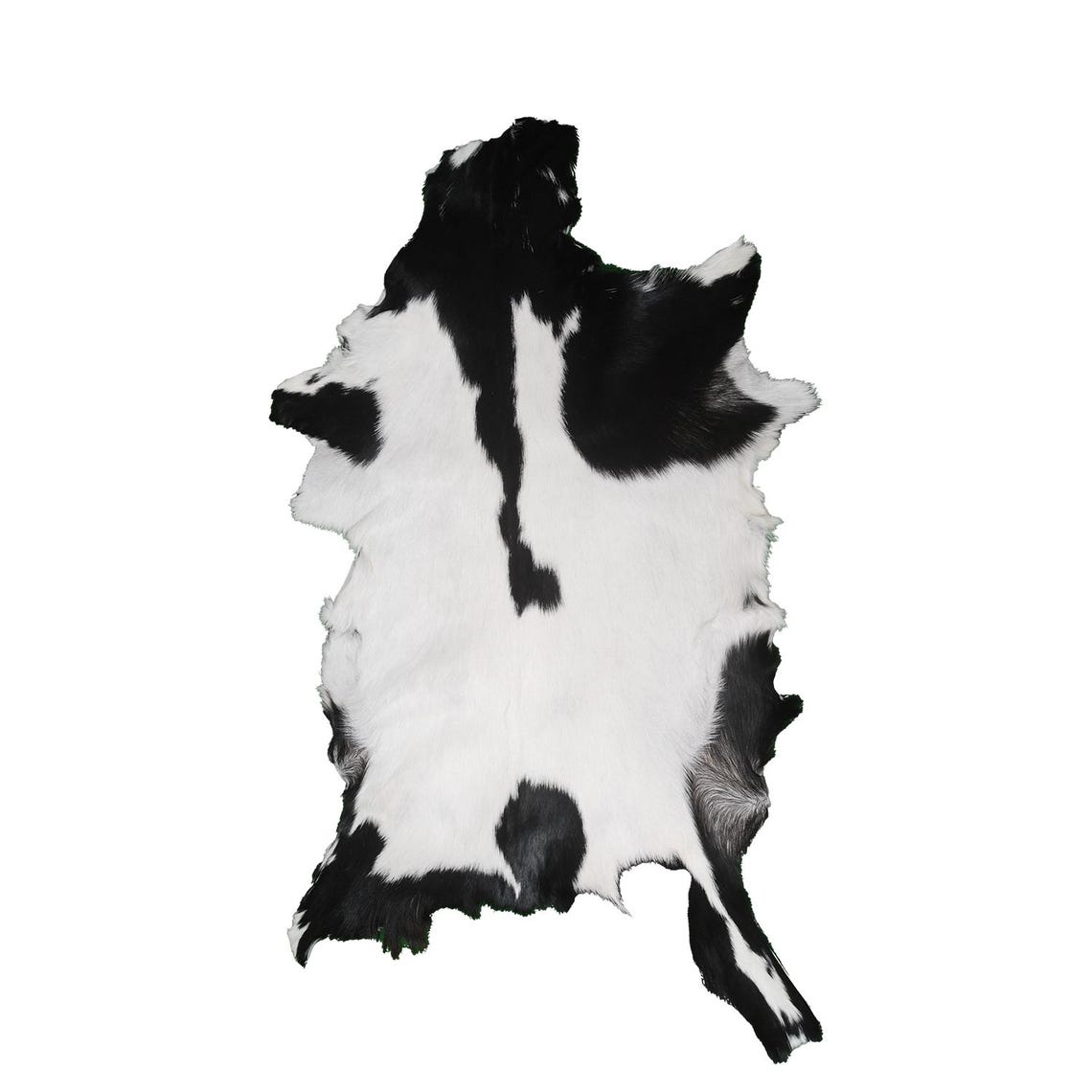 Luxurious Goat Skin Rug in Black & White - Unique Interior Accent - Etsy