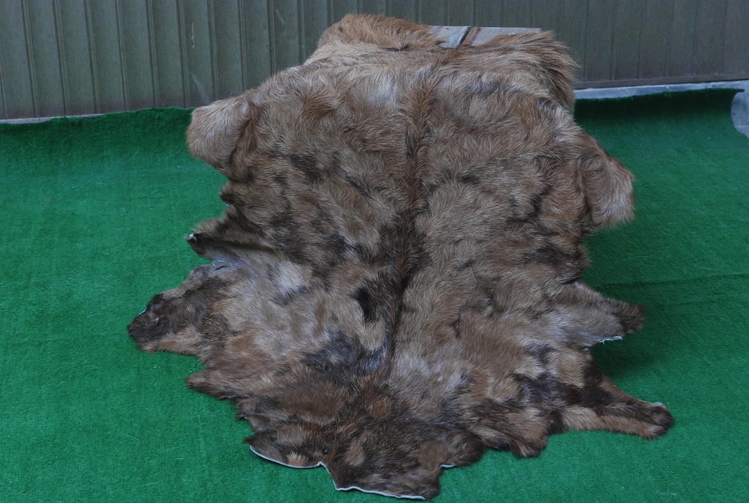 Handcrafted Goat Skin Rug Elegant and Durable Animal Hide Accent - Etsy