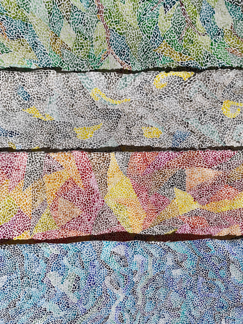 Air Themed Abstract Elemental Painting Original Wind | Etsy