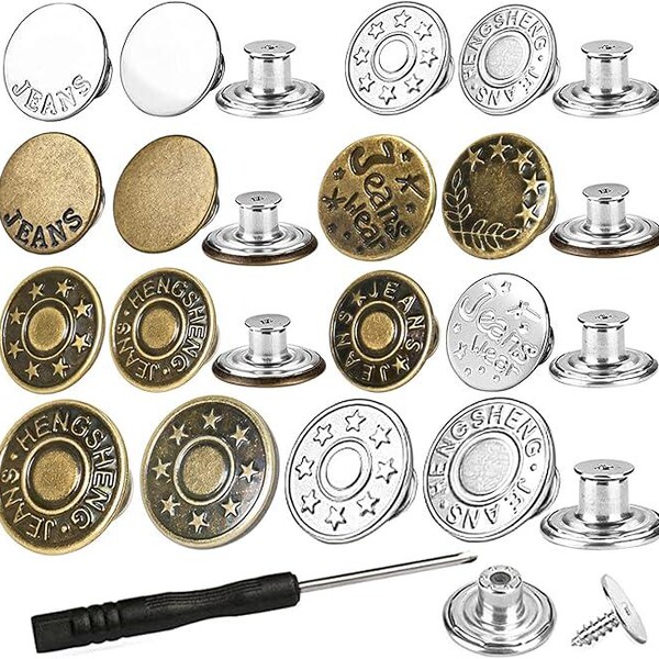 Metal Jean Buttons - Etsy