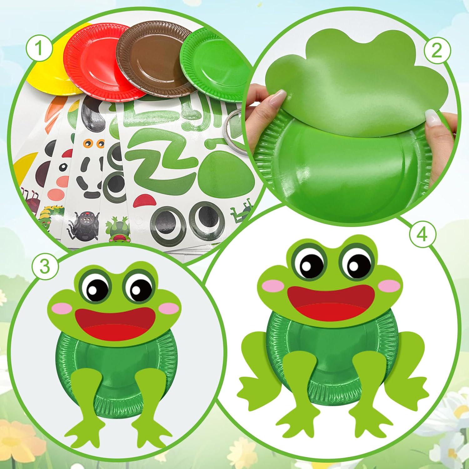 24-piece Spring Insect Paper Plate Craft Kit，diy Bug Butterfly Art ...