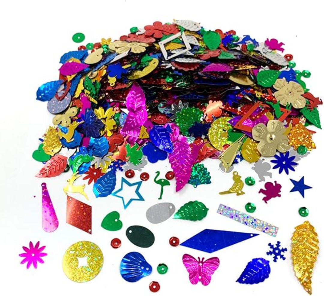 Sequins and Spangles Craft Supplies for DIY, Creative Color Beads ...