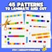 Printable Snap Cube Pattern, Color Pattern, Pattern Copy Cards ...