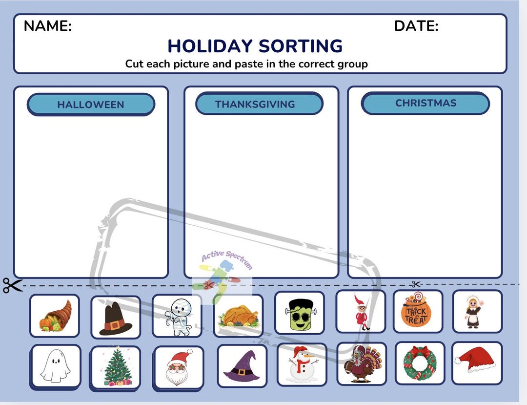 ABA Sorting Worksheets - Etsy